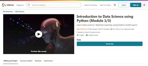Best Free Python Data Science Courses