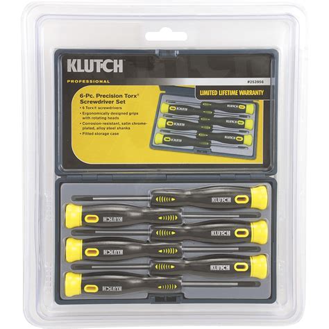 Klutch 6 Pc Precision Torx Screwdriver Set Northern Tool