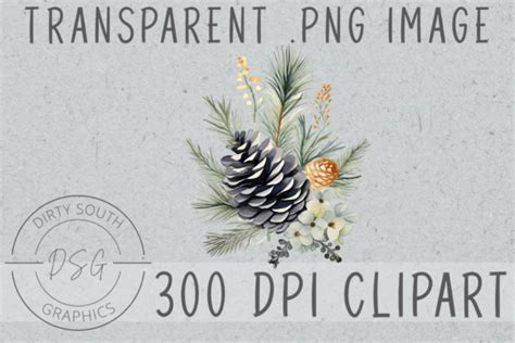Winter Pinecone Arrangement Graphic By Dirty South Graphics Creative Fabrica