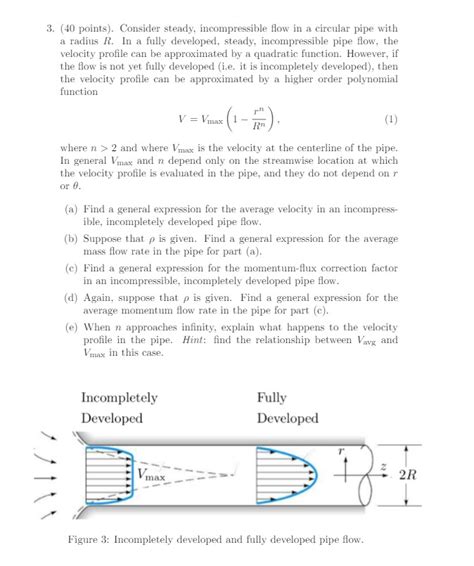 Consider Steady Incompressible Flow In A Circular Consider Steady Incompressible Flow In A Circular