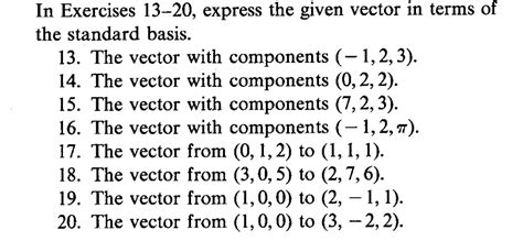 Solved In Exercises 13 20 Express The Given Vector In Terms Chegg Com