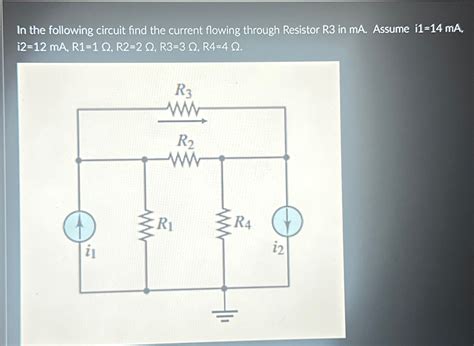 solved in the following circuit find the current flowing