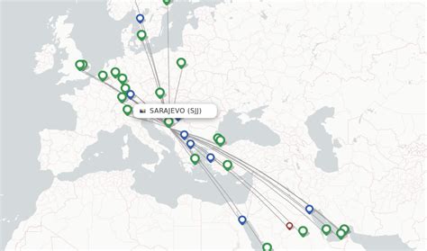 Sarajevo Airport Map