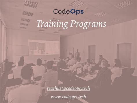 Training Offerings Codeops Technologies Ppt