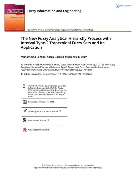 pdf the new fuzzy analytical hierarchy process with interval type 2