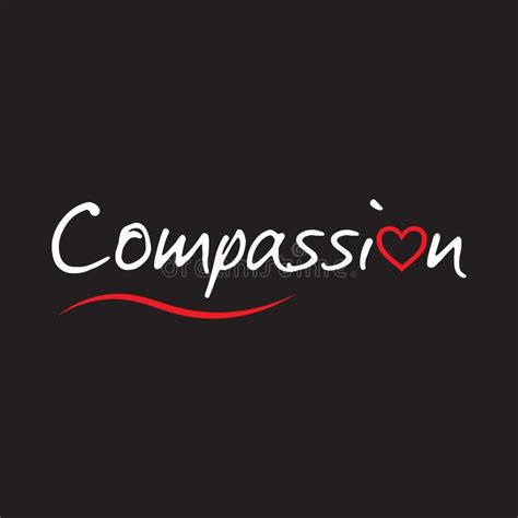 Compassion Word Text Typography Design Logo Icon Stock Vector