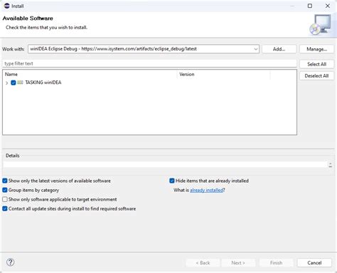 Getting Started Installation Guide Install Winidea Eclipse Plugin