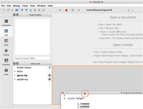 Getting Started With Gauss Aptech