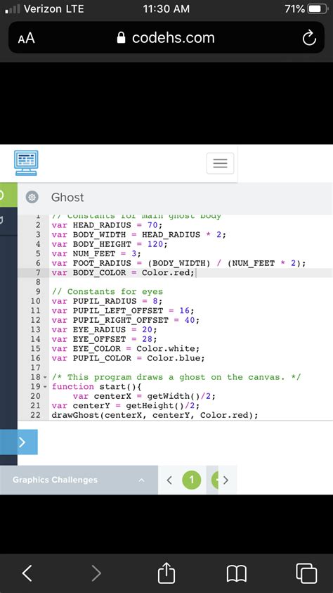 The Ghost Challenge In Codehs Rlearnjavascript