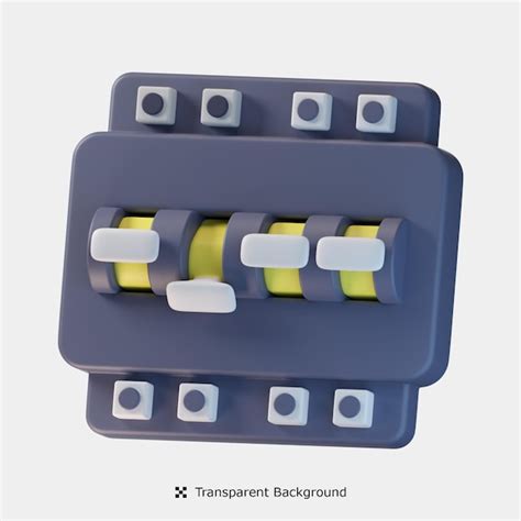 Premium Psd Transfer Switch Electric 3d Icon Illustration Premium Psd Transfer Switch Electric 3d Icon Illustration