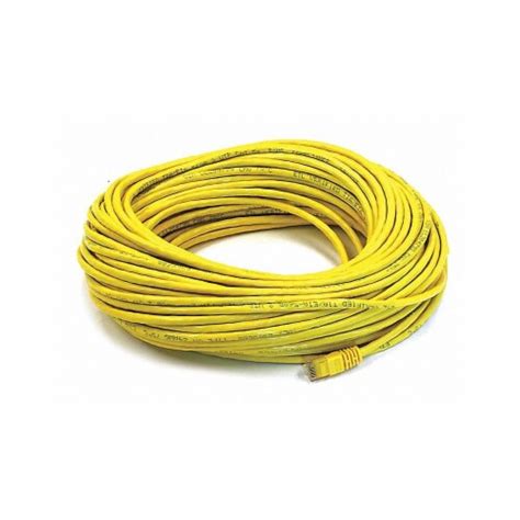 Monoprice Patch Cord Cat E Booted Yellow Ft Kroger