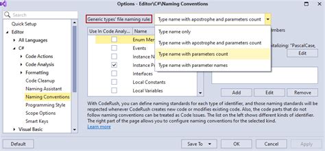 Naming Conventions Coderush Devexpress Documentation
