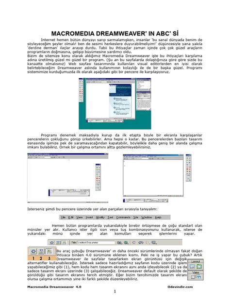 Macromedia Dreamweaver 01 Pdf
