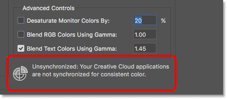 Sync Photoshop S Color Settings With All Creative Cloud Apps