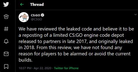 Valve Says Dont Be Alarmed About The Leaked Csgo Source Code