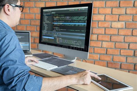 professional programmer working at developing programming and website