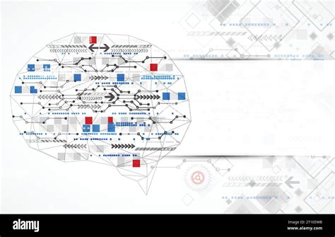 Abstract Digital Braintechnology Concept Vector Stock Vector Image And Art Alamy
