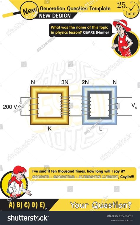 Physics Transformer Stepup Stepdown Transformers Principle Stock Vector Royalty Free
