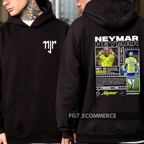 Moletom Canguru Unissex Neymar Jr Menino Ney Craque Futebol Atacante