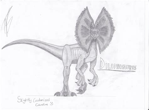 A Dilophosaurus Jurassic Park Version By Teslarex On Deviantart