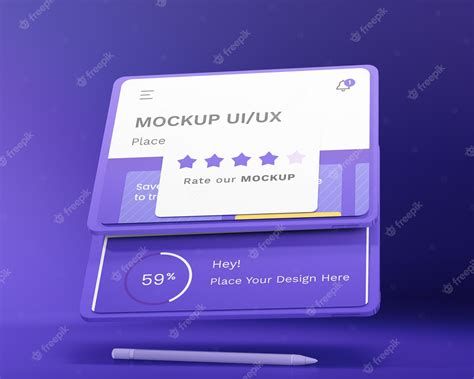 Premium Psd Ui And Ux Interface Design For Tablet Device