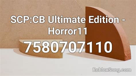 Scp Cb Ultimate Edition Horror11 Roblox Id Roblox Music Codes