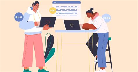 coding concept with people scene illustrations ft flat and people envato