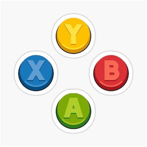 Abxy Game Controller Sticker For Sale By Tshirtsandme Redbubble