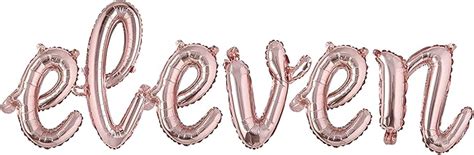 Rose Gold Cursive Letters Balloons Script 16 Spell Out