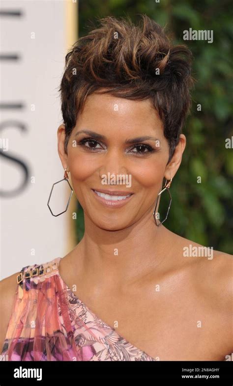 Actress Halle Berry Arrives At The 70th Annual Golden Globe Awards At