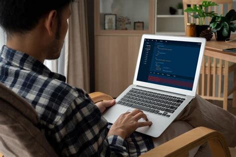 Premium Photo Software Development Programming On Computer Screen For