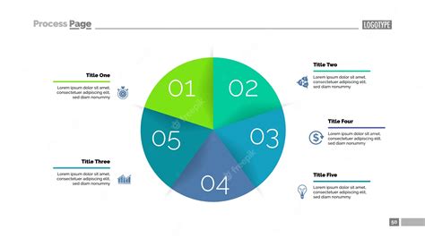 Premium Vector Five Steps Strategy Slide Template