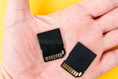 Memory Cards For Gadgets Modern Storage Devices Stock Image Image Of