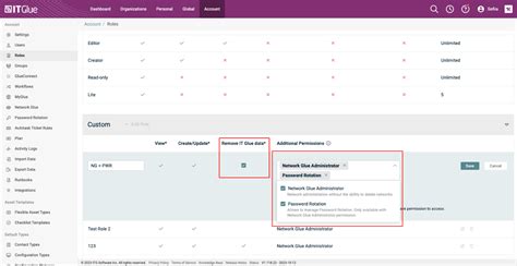 Creating Password Rotation Custom Roles
