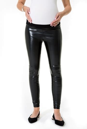 Shiny Maternity Tights Low Rise Maternity