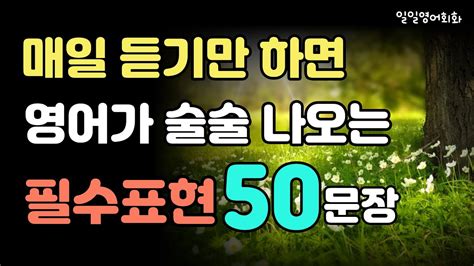 매일 듣기만 하면 영어가 술술 나와요 생활영어 50문장 13 Youtube