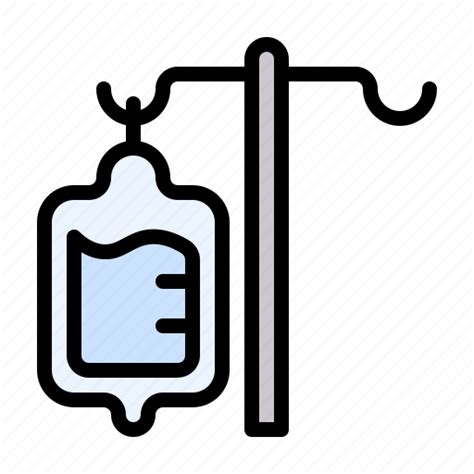 Iv Bag Drip Tranfision Saline Infusion Icon Download On Iconfinder