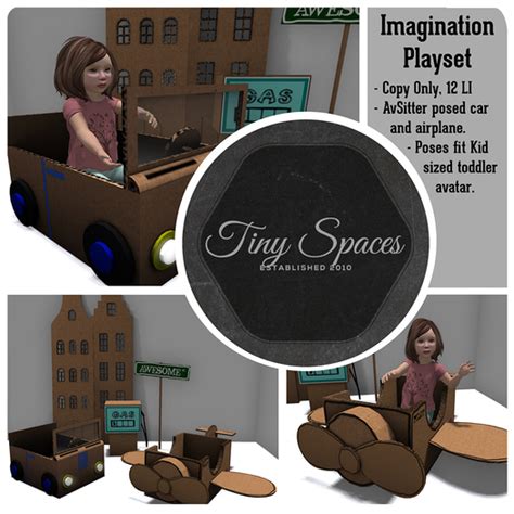 Second Life Marketplace Tiny Spaces Imagination Playset
