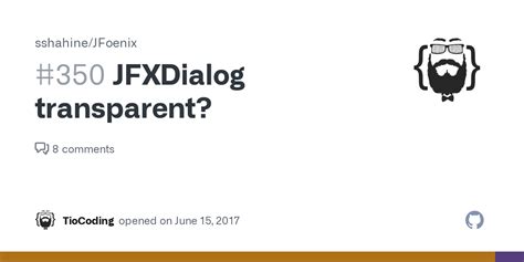 JFXDialog Transparent Issue 350 Sshahine JFoenix GitHub