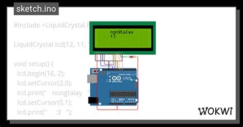 แสดงผล Wokwi Esp32 Stm32 Arduino Simulator