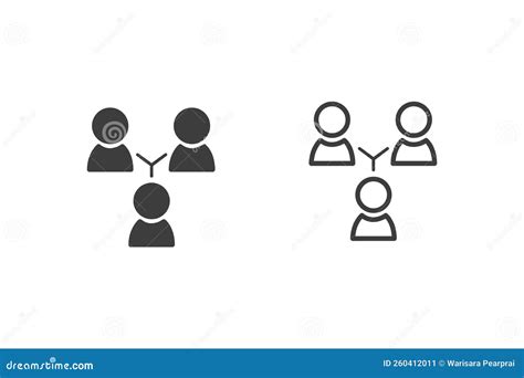 Hierarchy Icon Vector Illustration Glyph Style Design With 2 Style Icons Black And White Stock