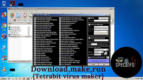 Tetrabit Virus Maker Tvm Make Virus For Windows 7810 And Vista