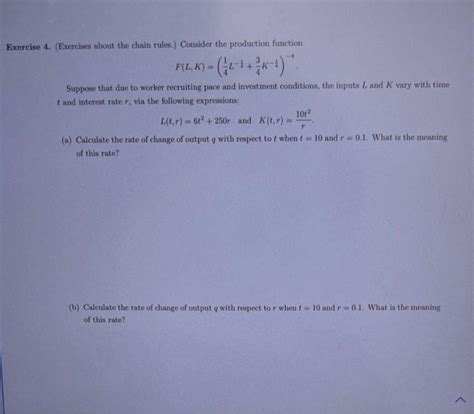 Solved Exercise 4 Exercises About The Chain Rules