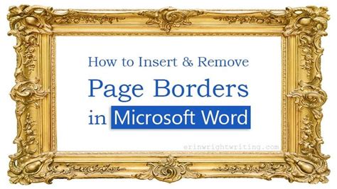 How To Insert And Remove Page Borders In Microsoft Word Pc And Mac