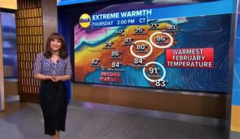 Gmas Ginger Zee Stuns In Black Leather Skirt As Fans Admire Her Sexy