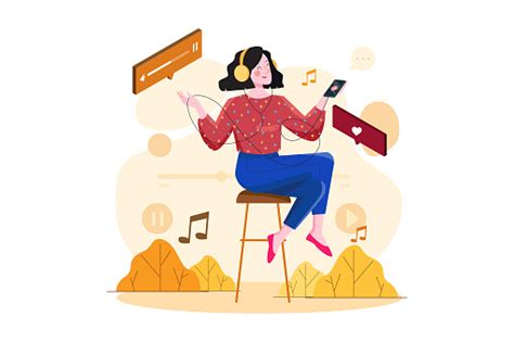 팟캐스트 오디오 일러스트 개념 흰색 배경에 고립 된 평면 그림 듣기에 대한 스톡 벡터 아트 및 기타 이미지 듣기 마이크 멀티미디어 Istock