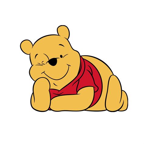Cute Winnie The Pooh Cartoon 22026274 Vector Art At Vecteezy