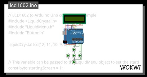 liquidmenu2 o wokwi esp32 stm32 arduino simulator
