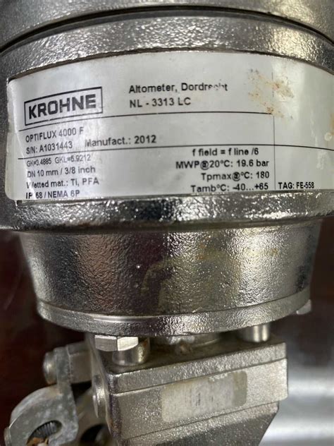 Krohne Optiflux 4000 Datasheet Specs Features And Applications