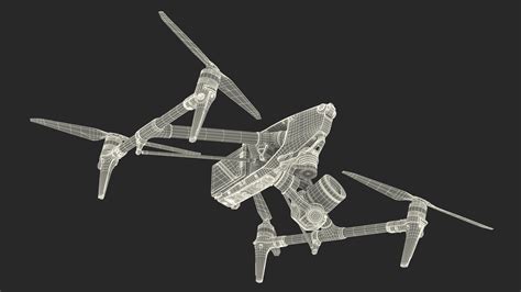 dji inspires drone rigged for maya 3d model 89 ma free3d